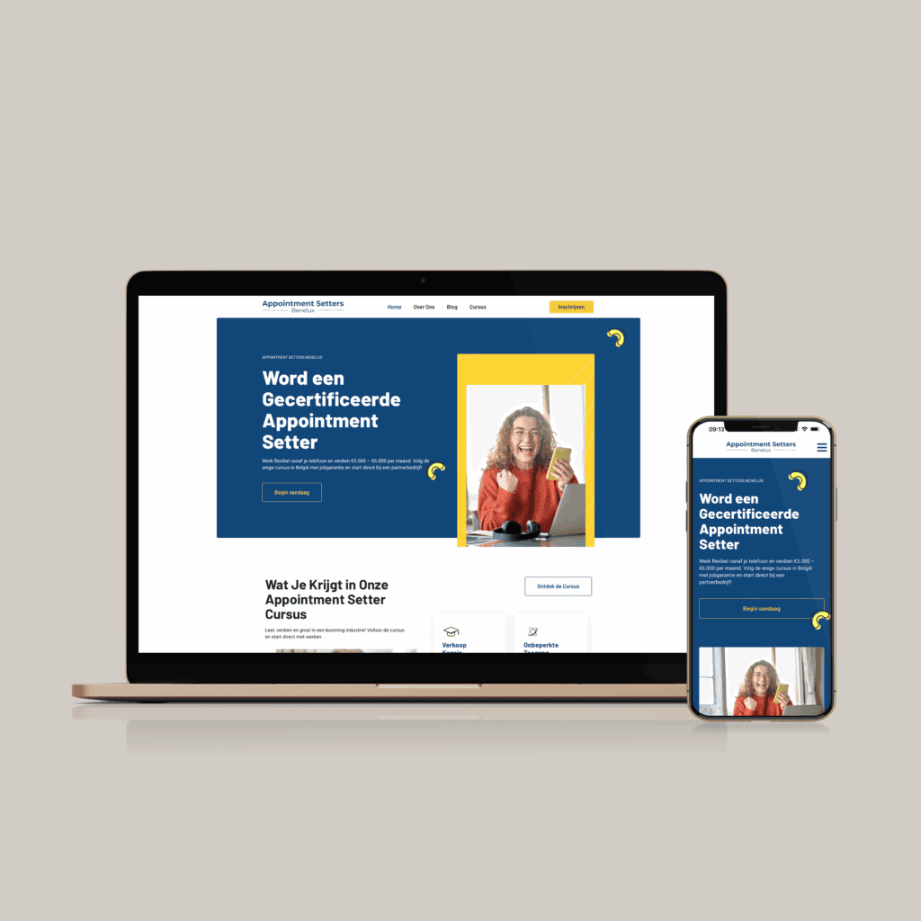 Appointment Setter Training Website – Branding & Website Launch ...